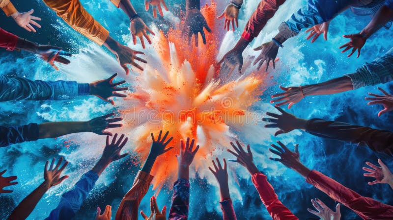 Vibrant Group Unity Celebrates Connection, Teamwork, Collaboration in a ...