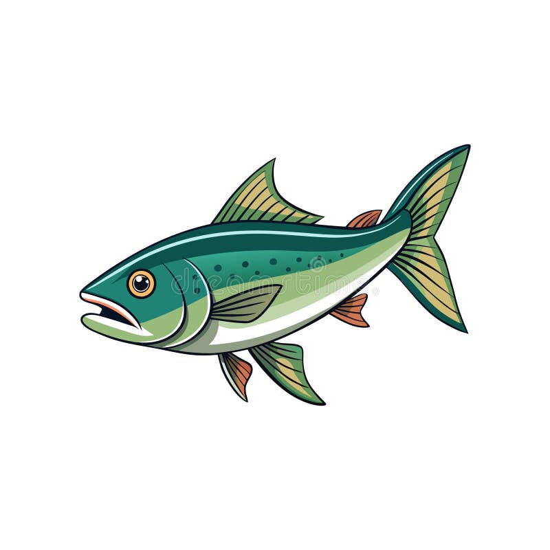 Vibrant Haddock in Natural Habitat Stock Illustration - Illustration of ...