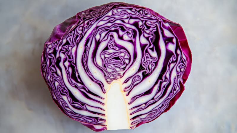 A Close-Up of Red Cabbage stock image. Image of crisp - 339082663