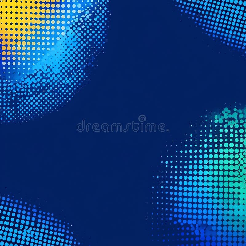 Vibrant Halftone Pattern Design with Circular Gradient Effects Stock ...