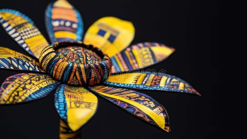 Vibrant Handmade African-Inspired Patterned Wind Spinner Stock Photo ...