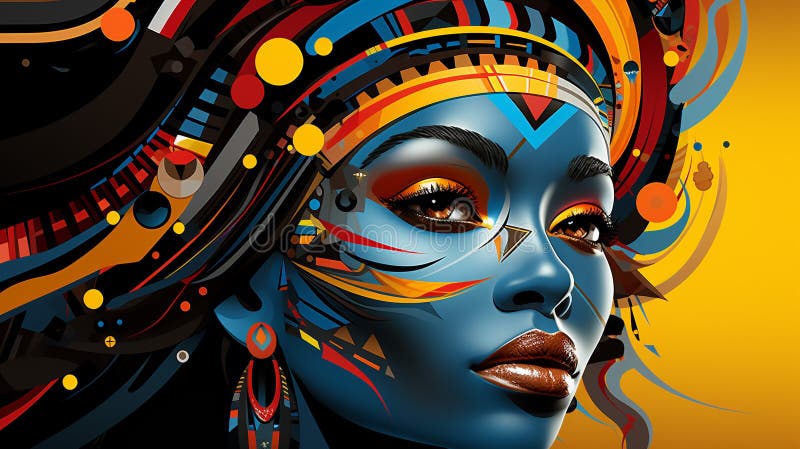 Cultural Fusion Tapestry stock illustration. Illustration of eclectic ...