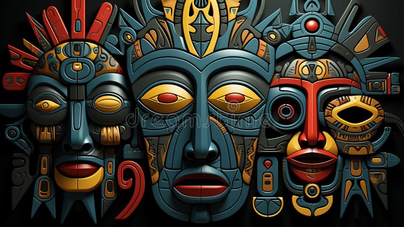 Cultural Fusion Tapestry stock illustration. Illustration of ethnic ...