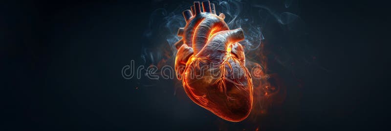 Vibrant Heart Pulse Representing Vitality and Life Force in Dynamic ...