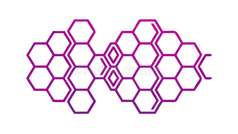 Vibrant Hexagonal Honeycomb Gradient Pattern, Vector Design Generative ...