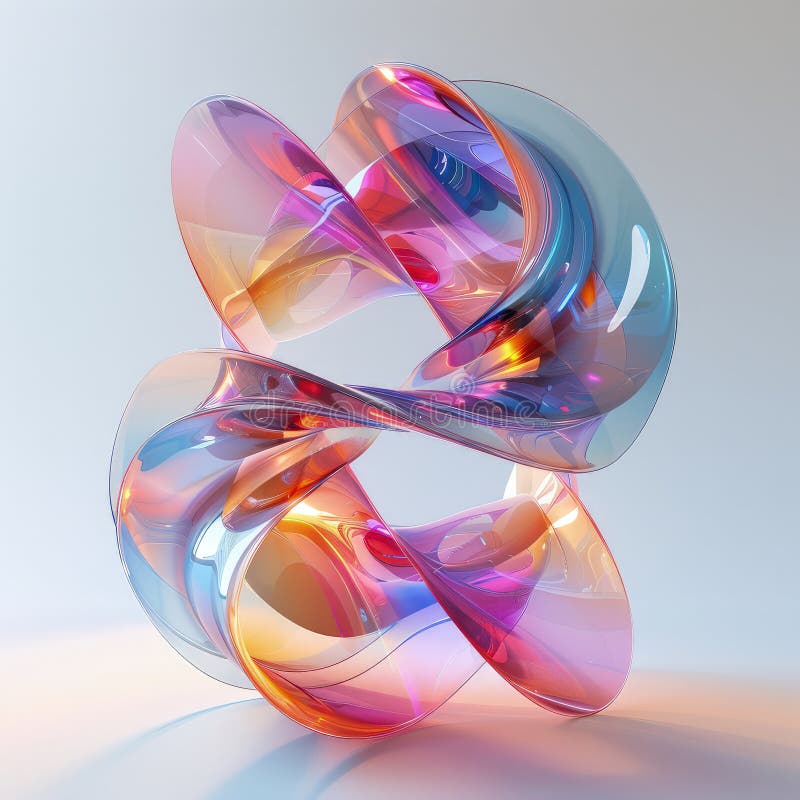 Vibrant Holo Abstract 3D Shape, Captivating Images Showcasing ...