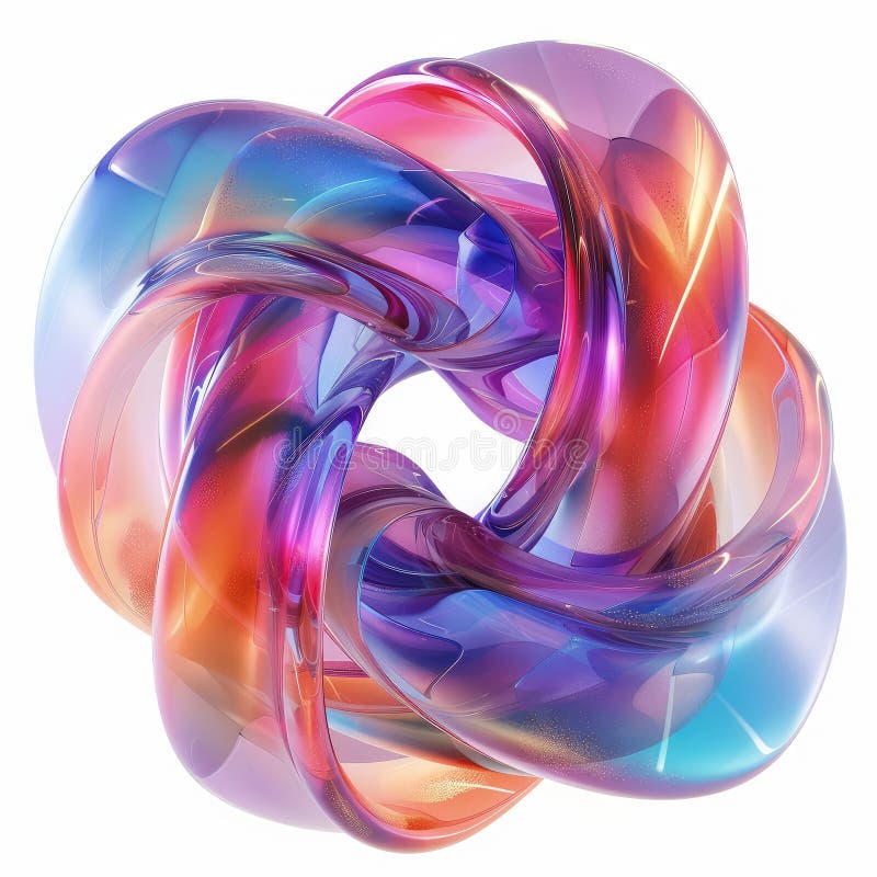 Vibrant Holo Abstract 3D Shape, Captivating Images Showcasing ...