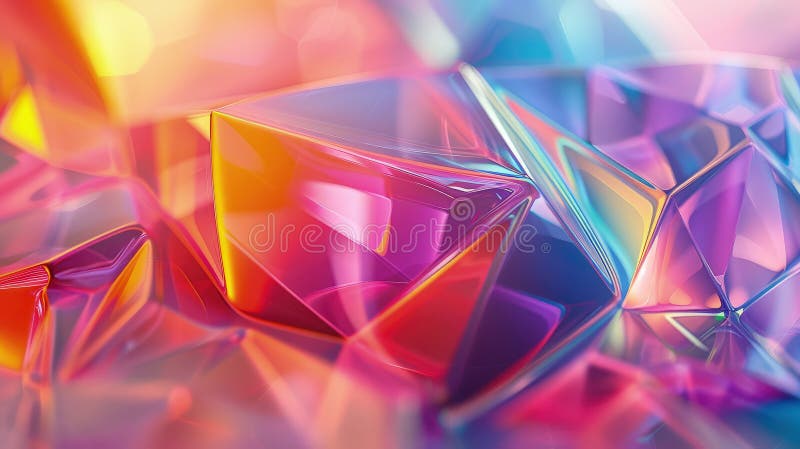 Vibrant Holo Abstract 3D Shape, Captivating Images Showcasing ...