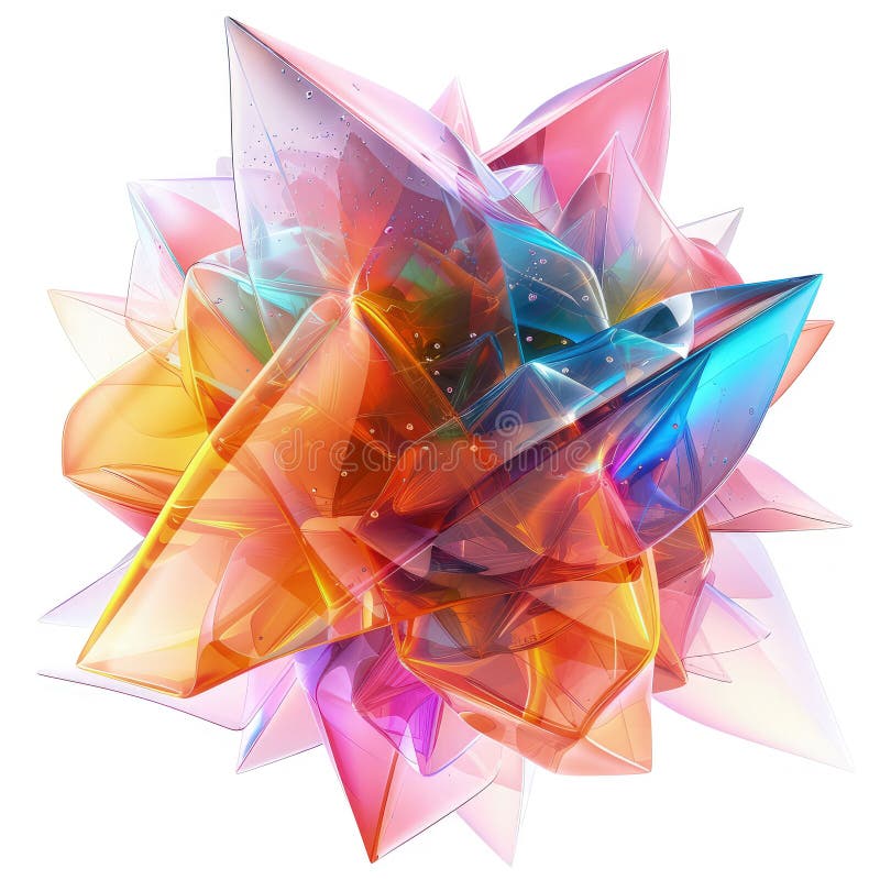 Vibrant Holo Abstract 3D Shape, Captivating Images Showcasing ...