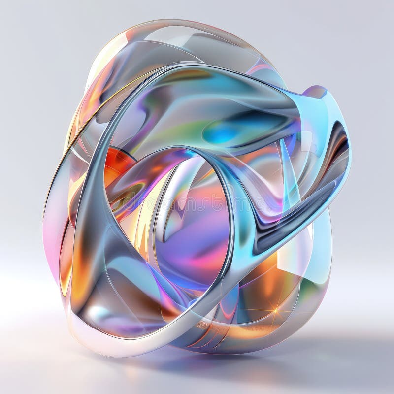 Vibrant Holo Abstract 3D Shape, Captivating Images Showcasing ...