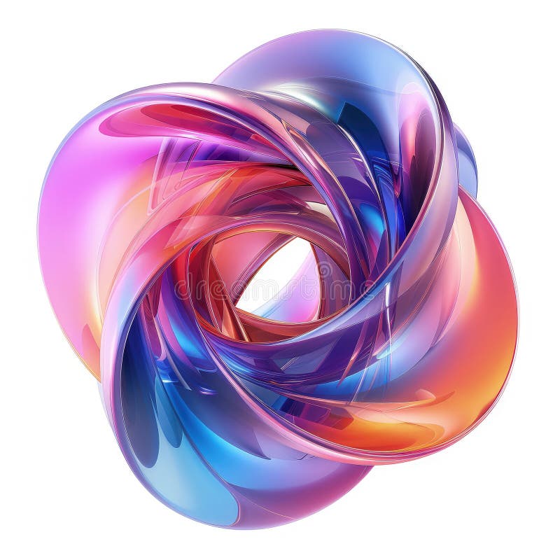 Vibrant Holo Abstract 3D Shape, Captivating Images Showcasing ...