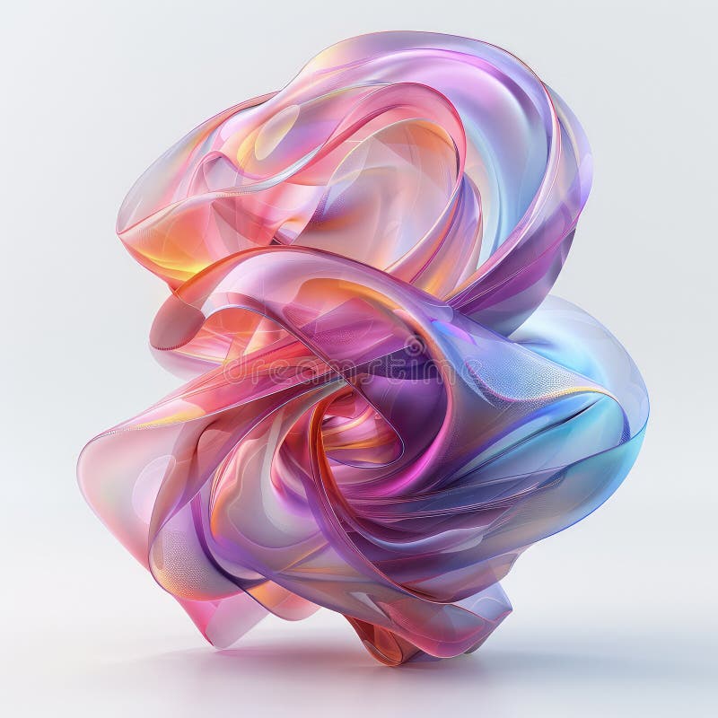 Vibrant Holo Abstract 3D Shape, Captivating Images Showcasing ...