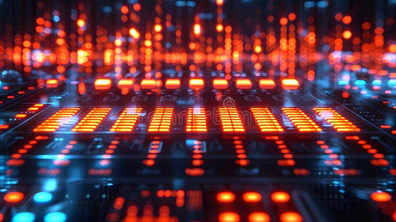 Holographic 3D Music Equalizer with Glowing Effects for Audio and ...