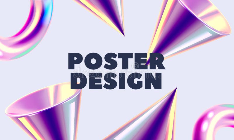 Vibrant Holographic 3d Shapes of Cones and Torus Dance Across the ...