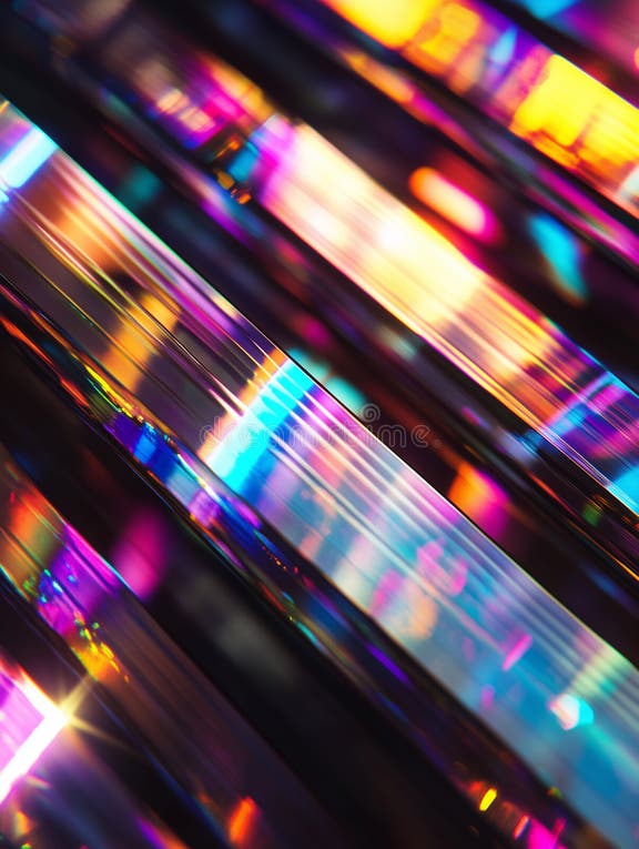 Vibrant Holographic Stripes Featuring Dynamic Gradient Patterns ...