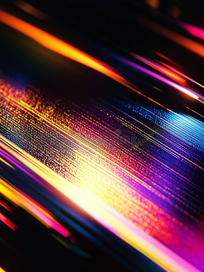 Vibrant Holographic Stripes with Gradient Patterns Create a Mesmerizing ...