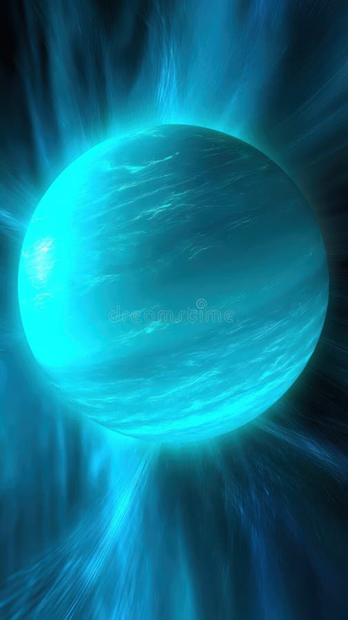 Intense Atmospheric Spectacle of Uranus with Swirling Clouds and ...