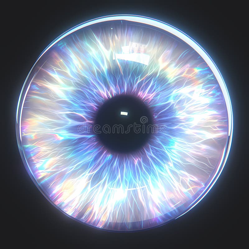 Vibrant Human Eye Animation Stock Illustration - Illustration of white ...