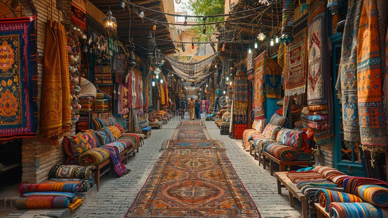 The Vibrant Hustle of a Bazaar Stock Image - Image of market, memory ...