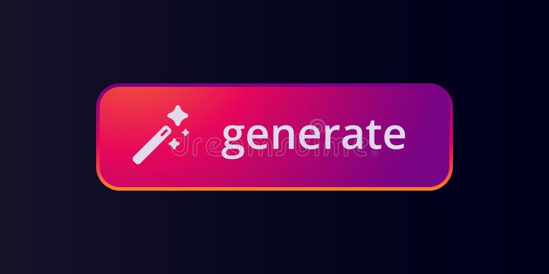 Vibrant Icon of a Magic Wand with Sparkles and Generate Text on ...