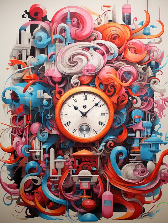 Time machine stock illustration. Illustration of concept - 288986801