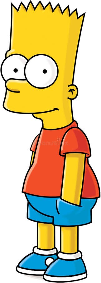 Bart Simpson: the Mischievous Icon of Springfield Stock Illustration ...