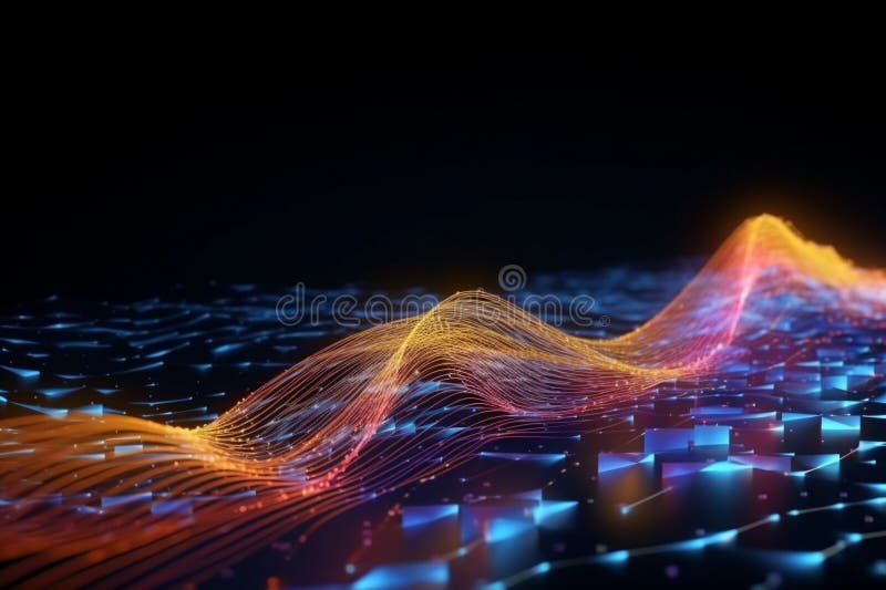 Vibrant Illustration Captures the Essence of Data Flow through Dynamic ...