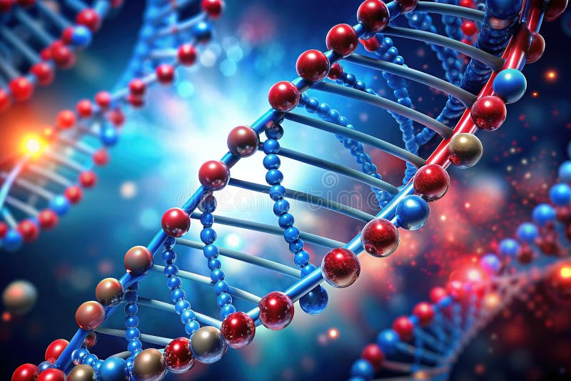 Unveiling the Double Helix a Colorful Representation of the DNA ...