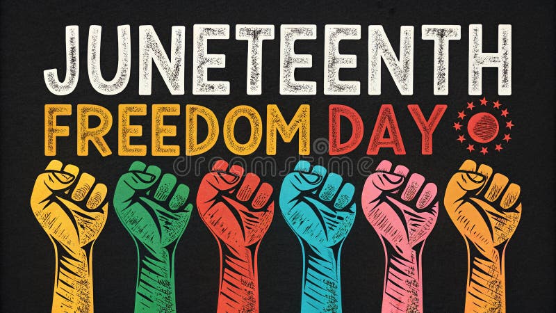 Juneteenth Freedom Day Celebrating Liberation and Unity Stock ...