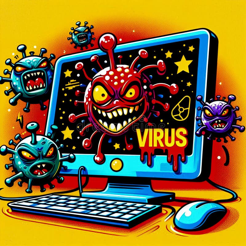 Computer Viruses Attack Stock Illustrations – 981 Computer Viruses ...