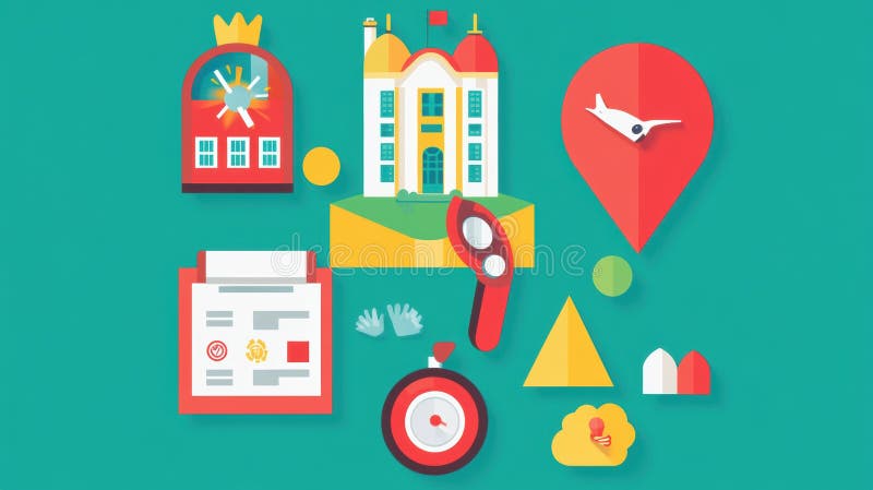 Travel Planning Concept stock illustration. Illustration of schedule ...