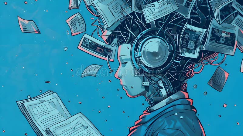 Illustration of Artificial Intelligence Benefits Generative AI Stock ...