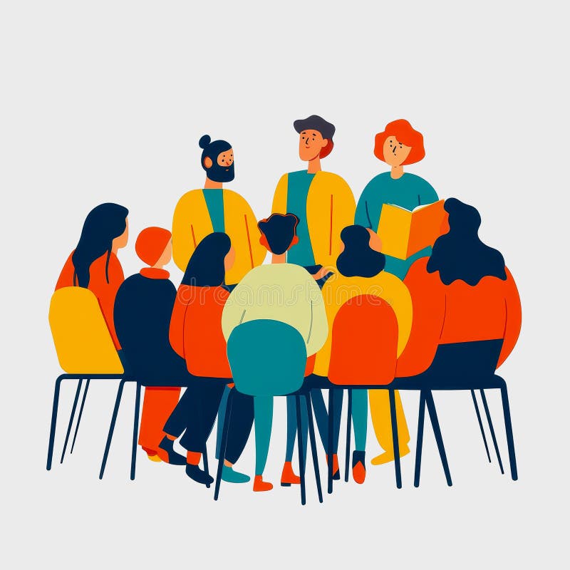 Diverse Group of People Participating in a Collaborative Meeting ...