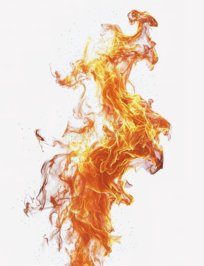 Vibrant Illustration of Dynamic Fire Flames, Ideal for Backgrounds ...