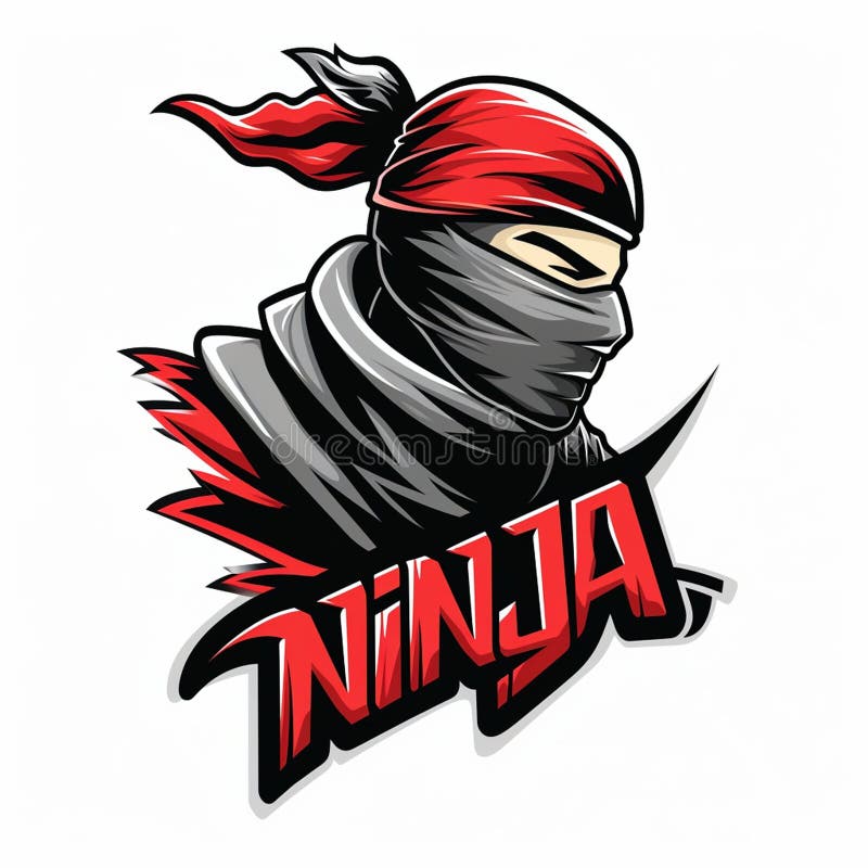 Dynamic Ninja Character Illustration with Striking Colors and Fierce ...