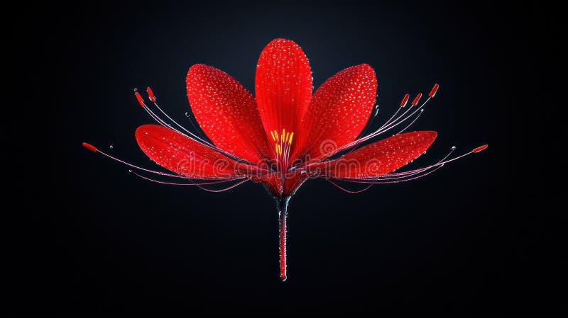 Red Spider Lily Tattoo Illustration with Dynamite Graphics and Painting ...