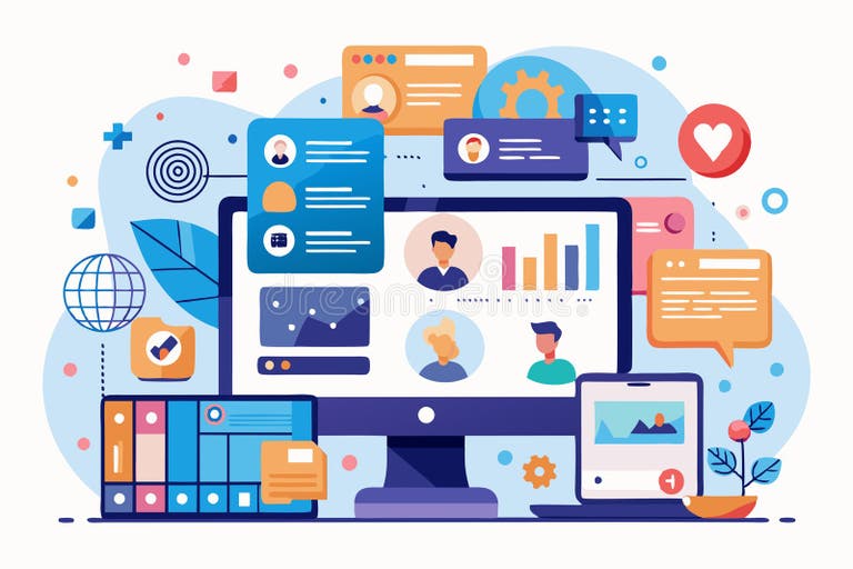 Customizable Intranet Stock Illustrations – 23 Customizable Intranet ...