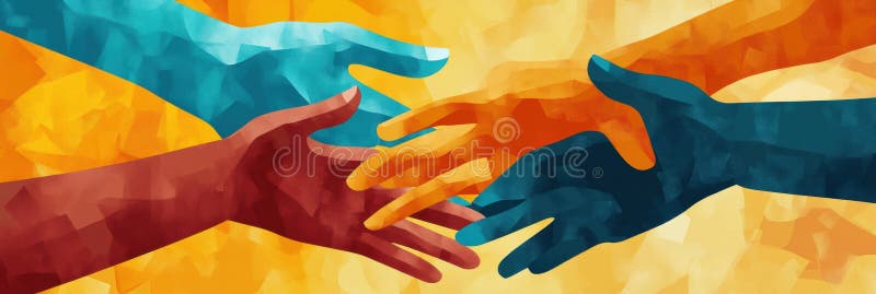 Interconnected Hands Representing Unity and Support among Diverse ...