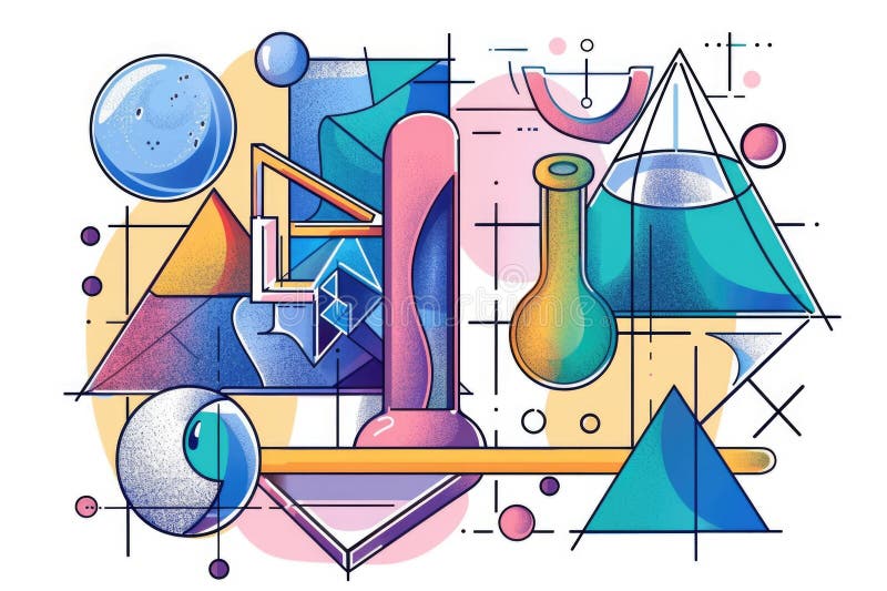 Vibrant Illustration of a Science Experiment, Perfect for Educational ...