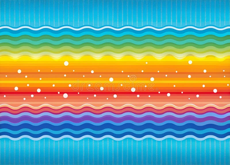 Colorful Cartoon Watery Horizontal Stripes Dynamic Background Design ...
