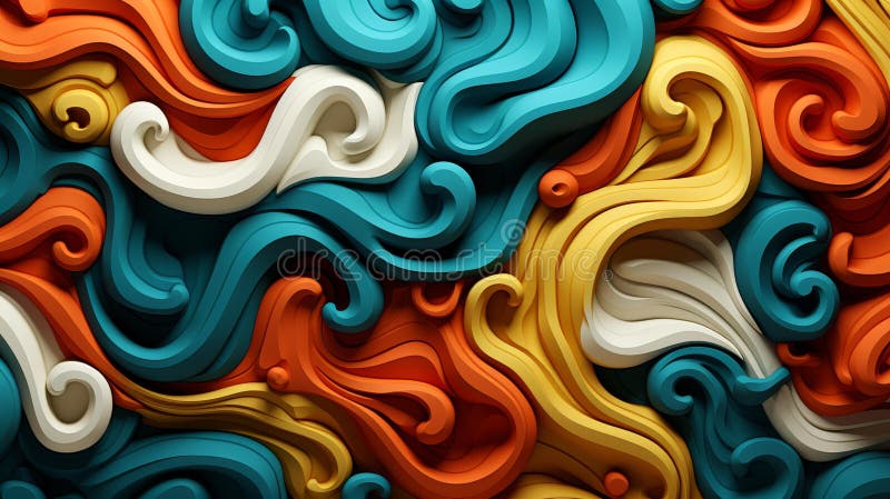 Vibrant Illustrations with Dynamic Ruched Details and Bold Contrasts ...