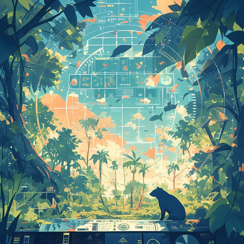 The Future of Space Exploration - an Illustration Stock Illustration ...