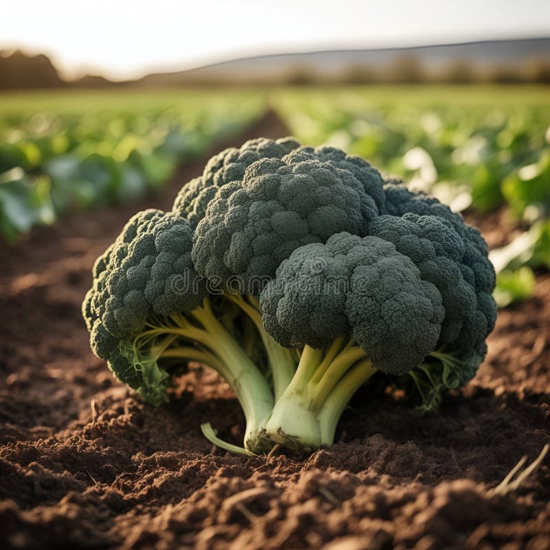 A Vibrant Image Capturing Fresh Broccoli Growing in a Well-maintained ...