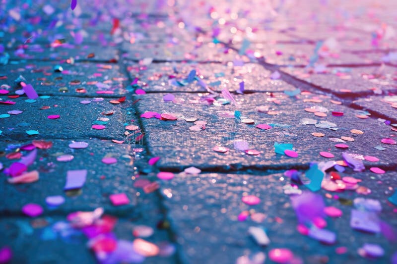 A Vibrant Image Capturing the Joyous Moment of Confetti Falling from ...