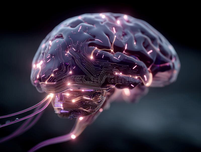 A Vibrant Image Depicts an Active Human Brain, Symbolizing AI and ...