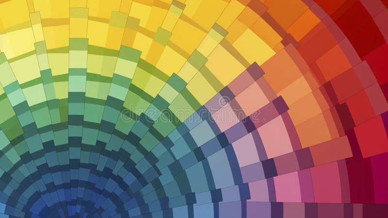 A Vibrant Image Displays Intricate Geometric Patterns in a Dazzling ...