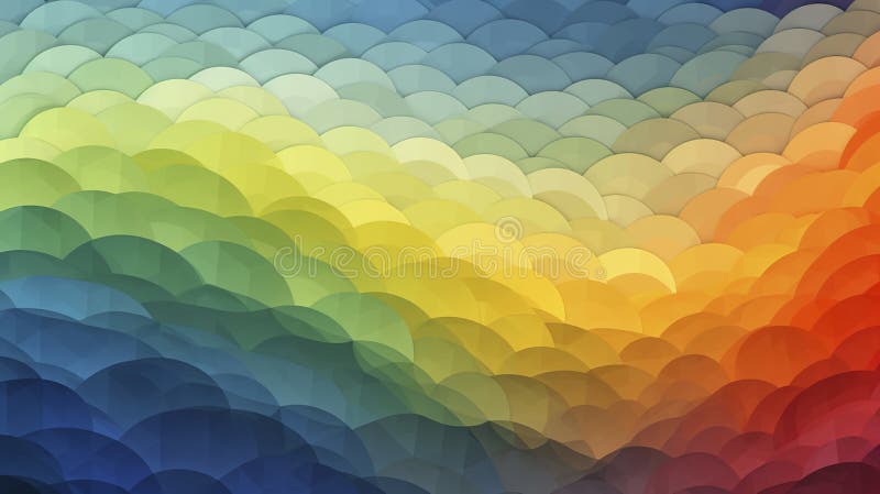 A Vibrant Image Displays Intricate Geometric Patterns in a Dazzling ...