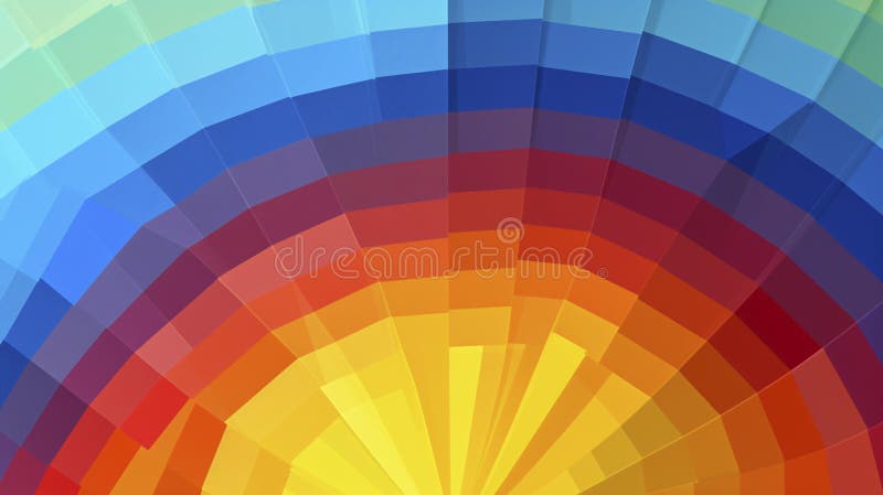 A Vibrant Image Displays Intricate Geometric Patterns in a Dazzling ...