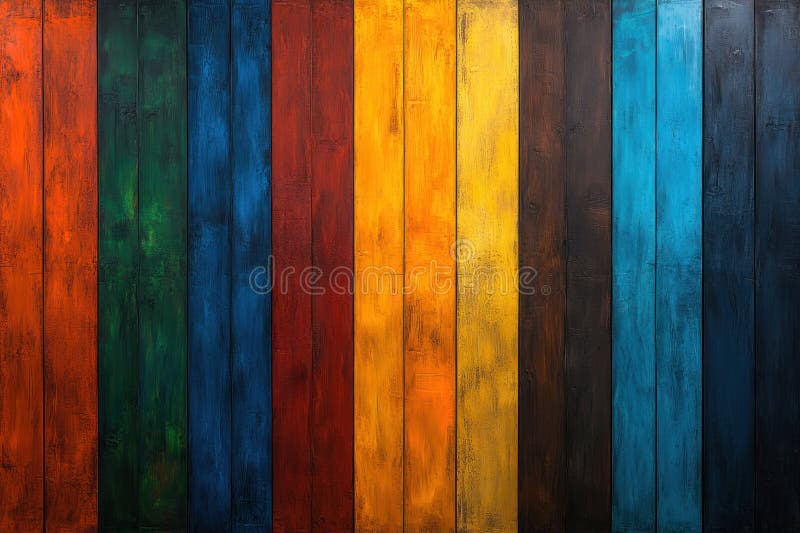 Colorful Pride: Abstract Rainbow Painted Wooden Texture for LGBT ...
