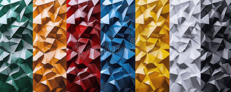 Colorful Low Poly Abstract Background with Geometric Patterns Stock ...